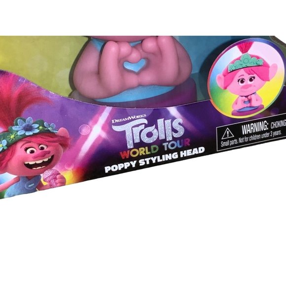 Dreamworks | Toys | Dreamworks Trolls World Tour Poppy Styling Head ...